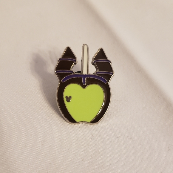 Disney | Jewelry | Disney Caramel Apple Maleficent Themed Pin | Poshmark